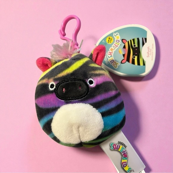 Squishmallows | Toys | Rare Safiyah The Zebra Squishmallow Clip 35 Nwt ...